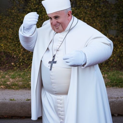 The Realistic Michelin man has become pope. - AI Generated Artwork ...