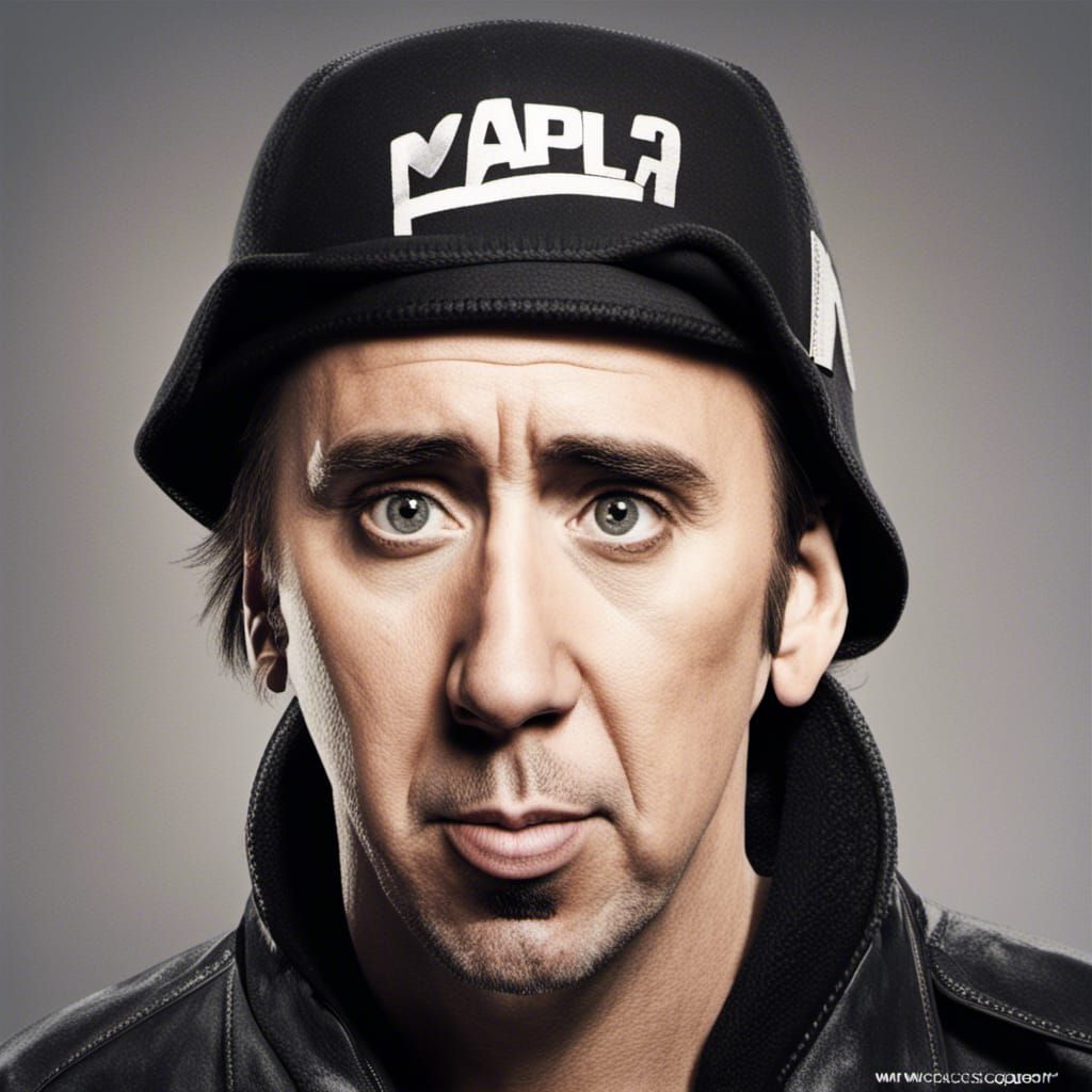 Nicolas Cage as a Rapper - AI Generated Artwork - NightCafe Creator
