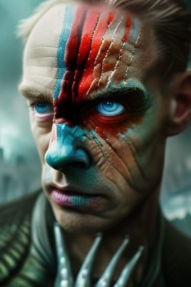 ::captain planet:: ::hugh Jackman:: portrait head and shoulders by ...