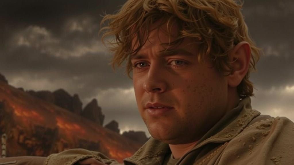 Samwise Gamgee: The Brave, A landscape picture set in Mordor