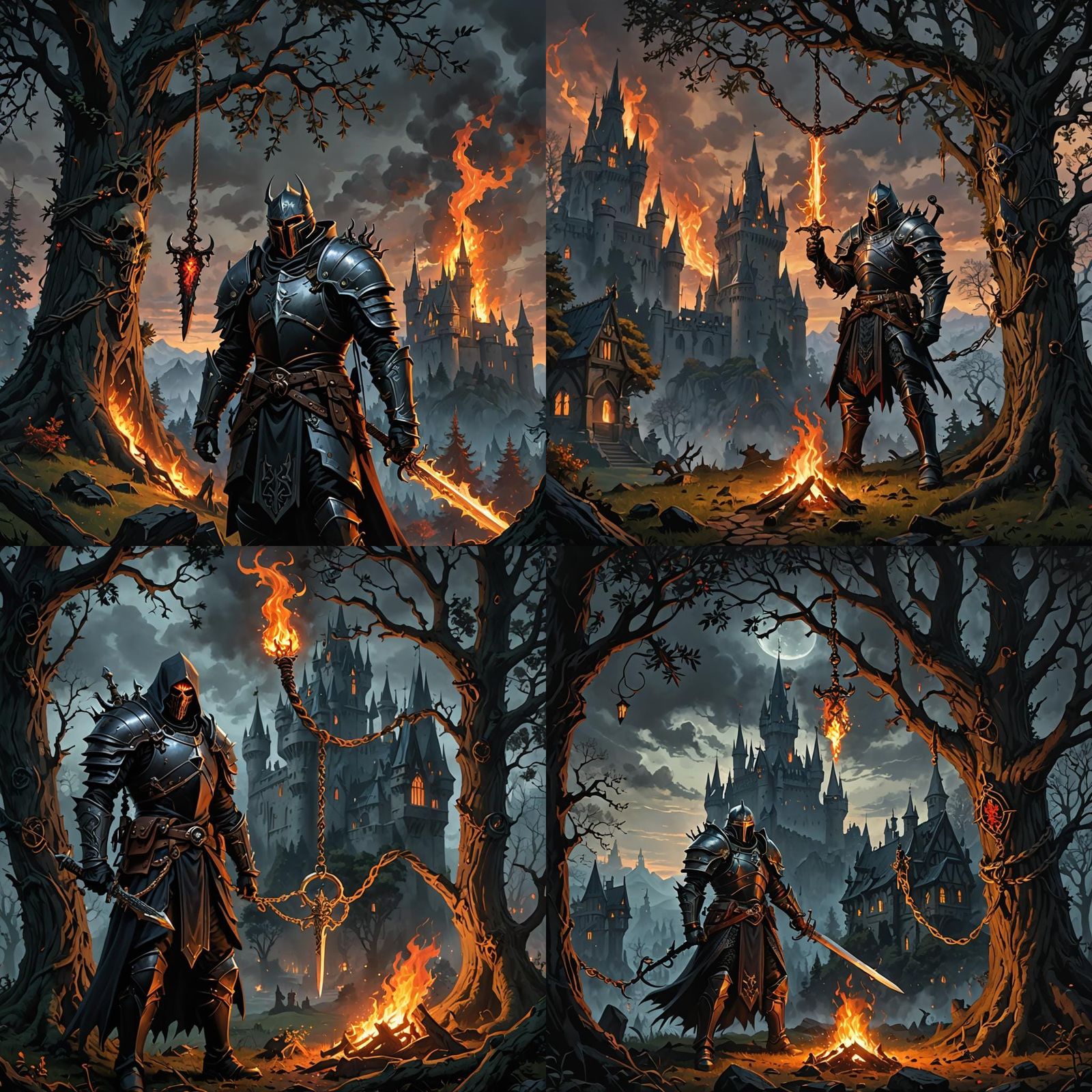 The Death Knight Awaits - AI Generated Artwork - NightCafe Creator