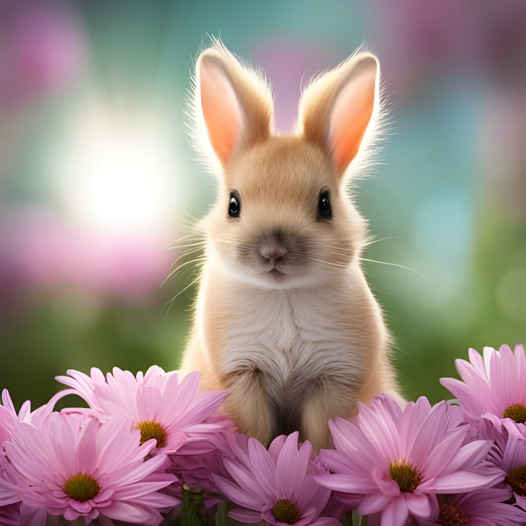 Baby rabit - AI Generated Artwork - NightCafe Creator