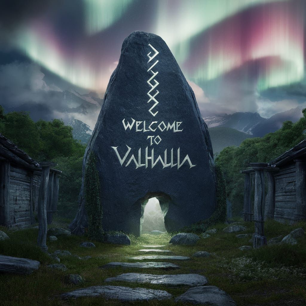 Welcome to Valhalla - AI Generated Artwork - NightCafe Creator