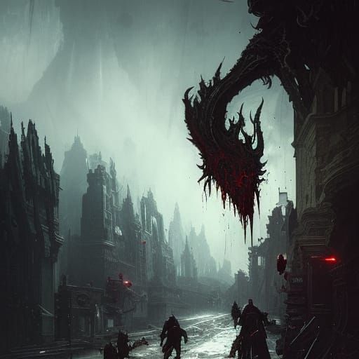 Blood beast - AI Generated Artwork - NightCafe Creator