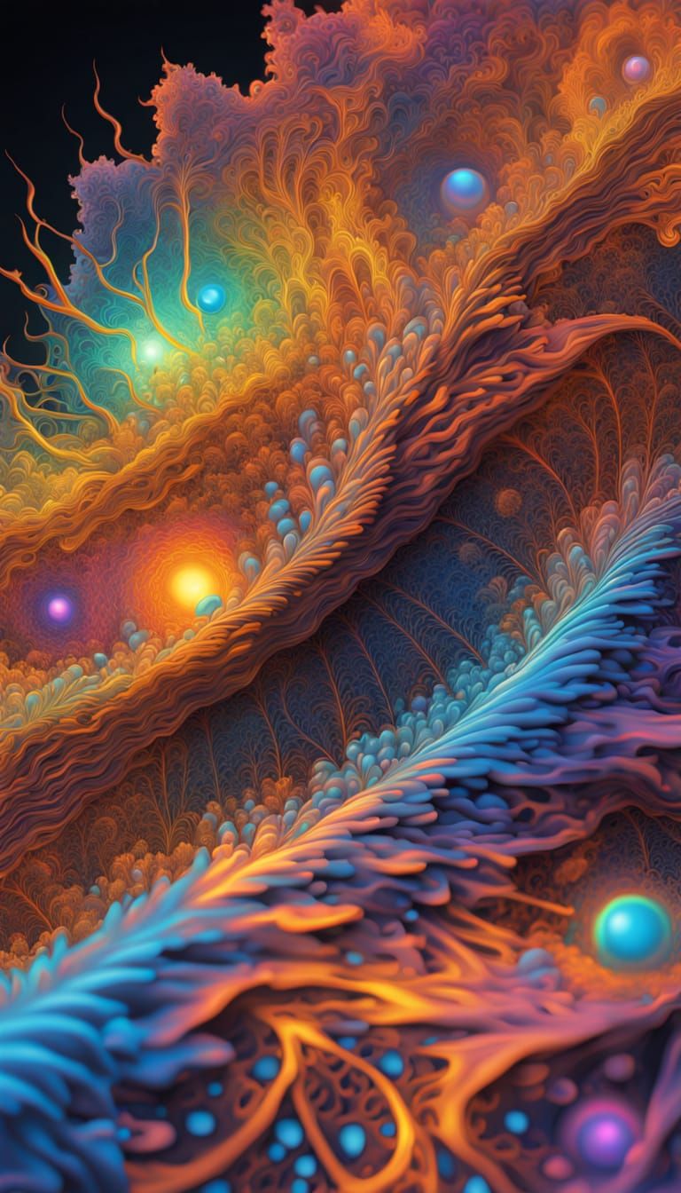 Bioelectric Field Visualization in 3D Realism - AI Art