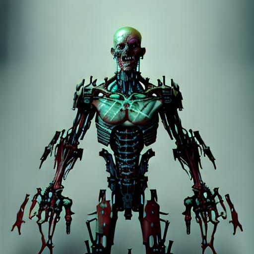 Cyber zombie - AI Generated Artwork - NightCafe Creator