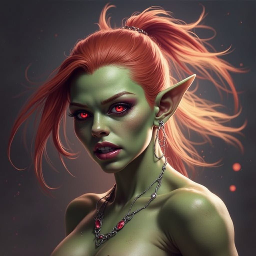 Goblin Dancer Girl in Sinister Greg Rutkowski Styl... - AI Art