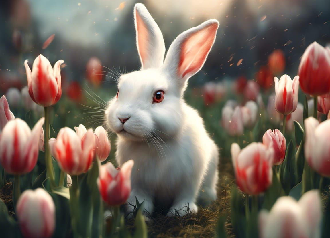 Follow the White Rabbit - AI Generated Artwork - NightCafe Creator