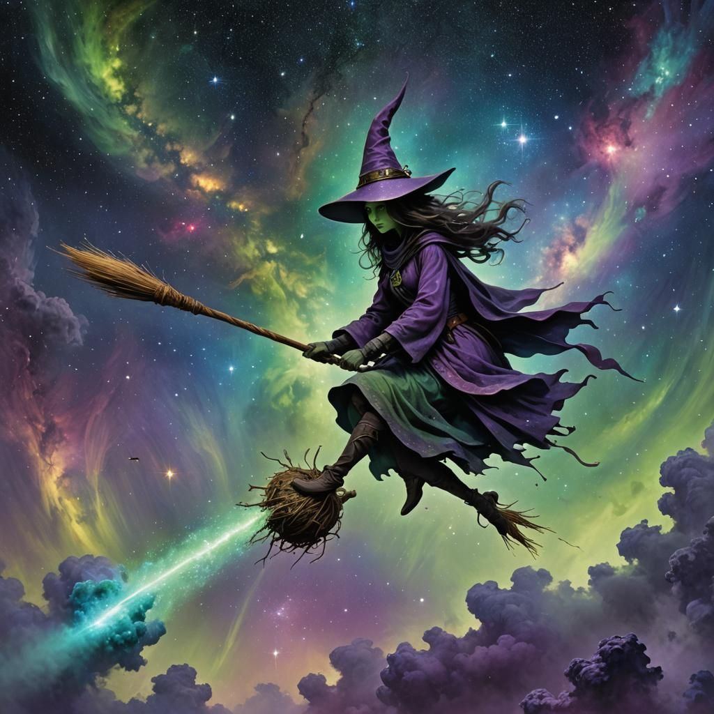 Space Witch - AI Generated Artwork - NightCafe Creator