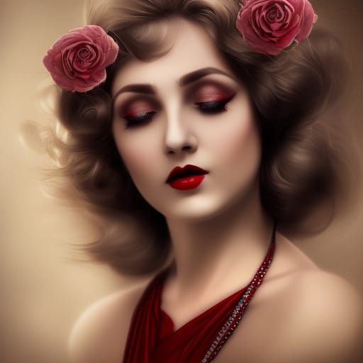 Cabaret Singer - Doris - AI Generated Artwork - NightCafe Creator