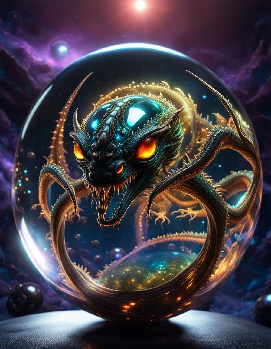 Alien Orb Spider - AI Generated Artwork - NightCafe Creator
