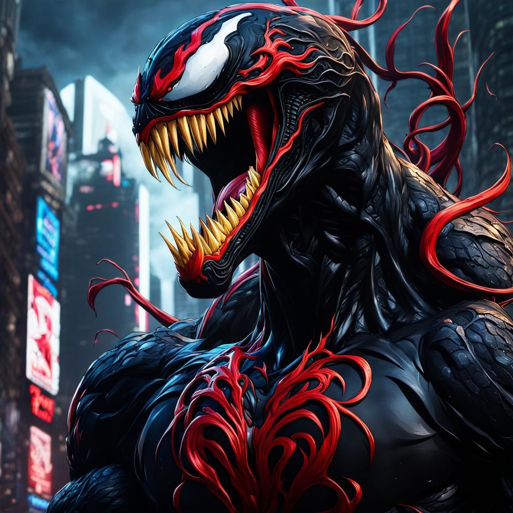 Venom Anime Crossover - AI Generated Artwork - NightCafe Creator