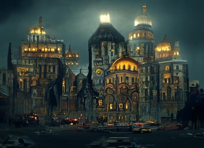 crime city where everyone is a supervillain and evil - AI Generated ...