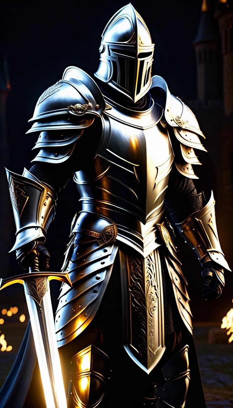 Paladin with a sword - AI Generated Artwork - NightCafe Creator