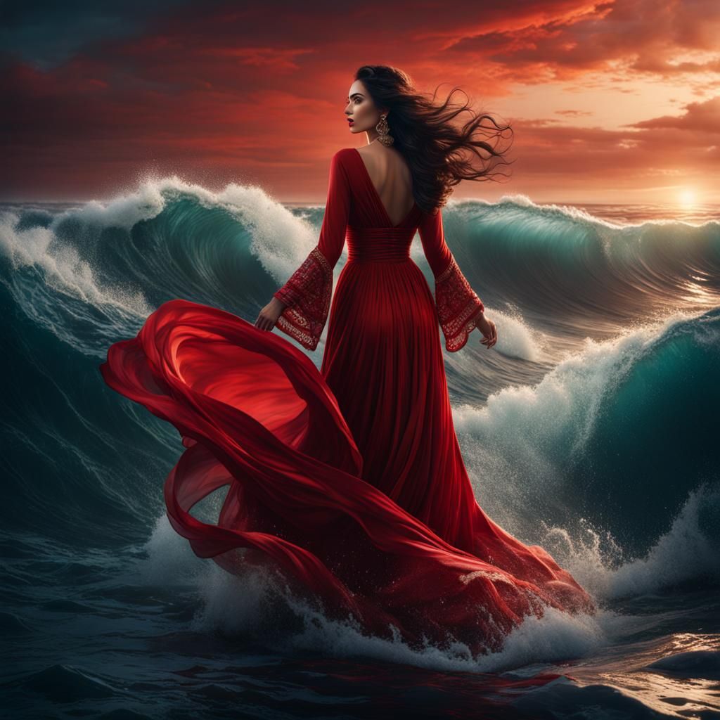 Waves - AI Generated Artwork - NightCafe Creator