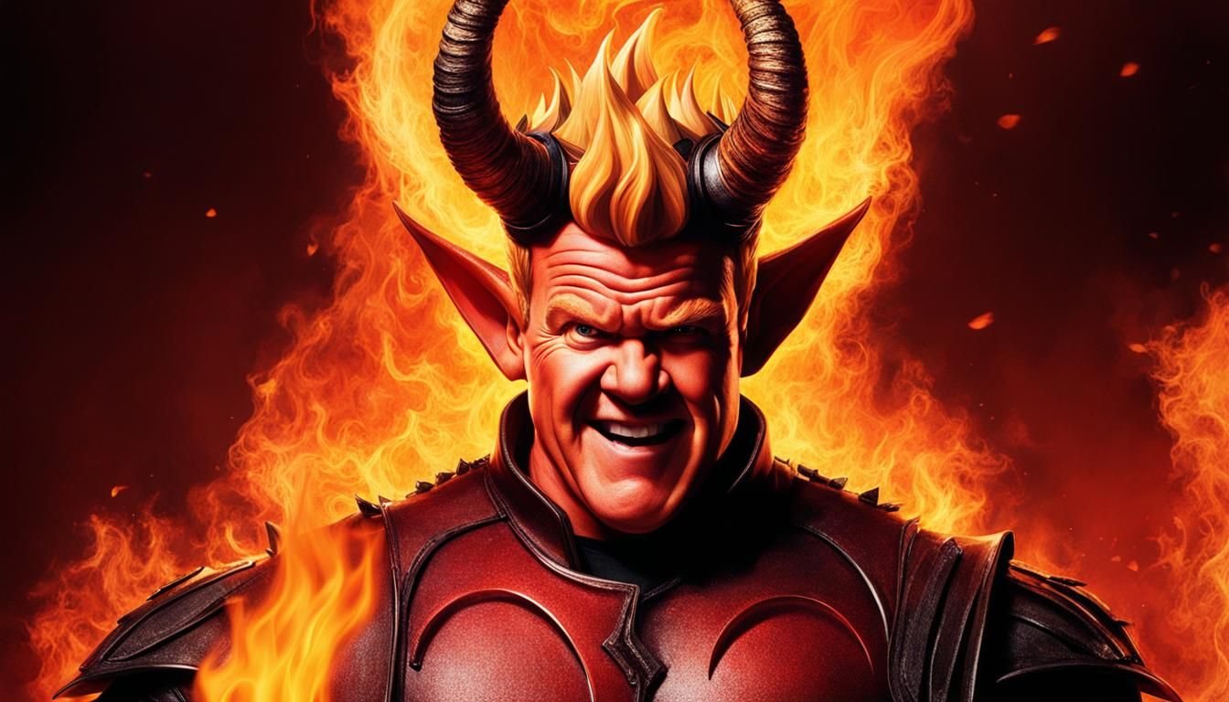 Welcome to Gordon Ramsay's HELL'S KITCHEN! - AI Generated Artwork ...