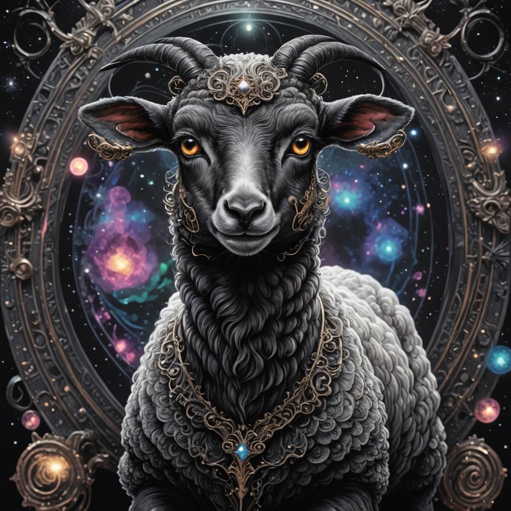 Goth Lamb - AI Generated Artwork - NightCafe Creator