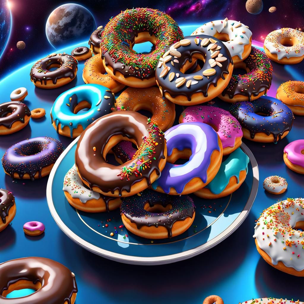 Donuts for everyone - AI Generated Artwork - NightCafe Creator