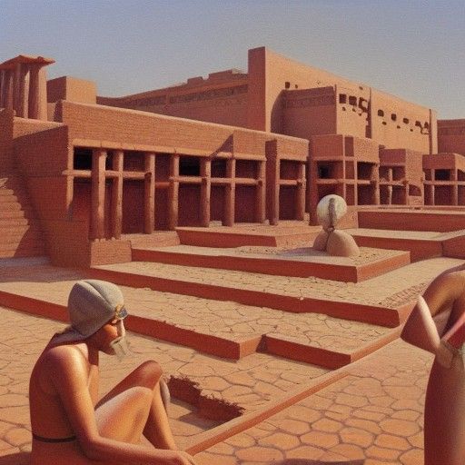 Mohenjo-Daro rebuilt - AI Generated Artwork - NightCafe Creator