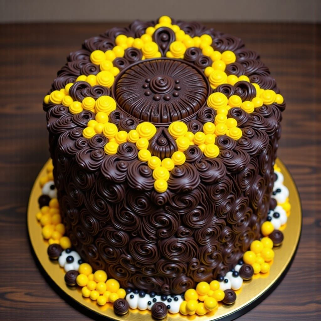 A luxurious baroque-style cake - A luxurious baroque-style c...