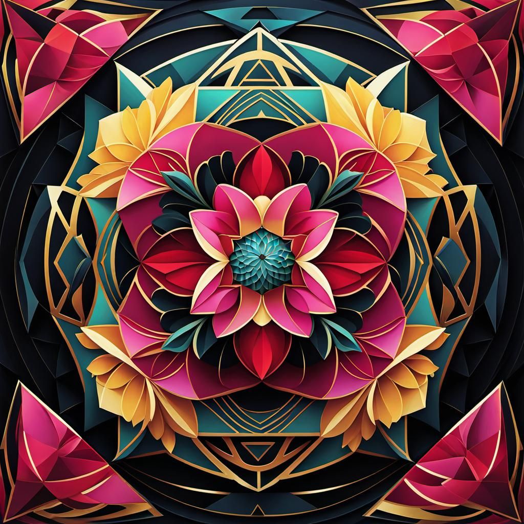 Sacred Geometry - AI Generated Artwork - NightCafe Creator