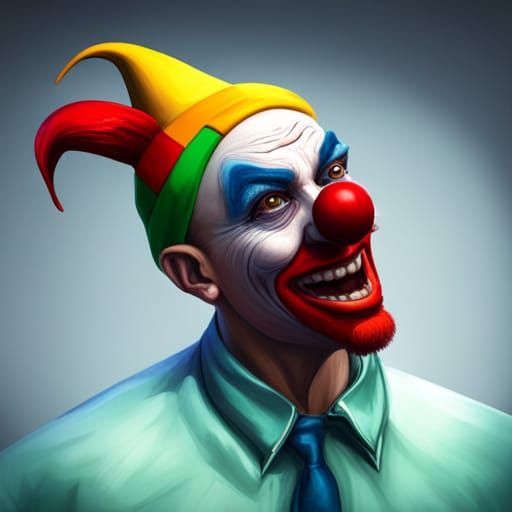 Corporate clown - AI Generated Artwork - NightCafe Creator