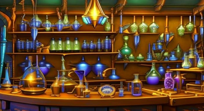 Alchemy Shop - AI Generated Artwork - NightCafe Creator
