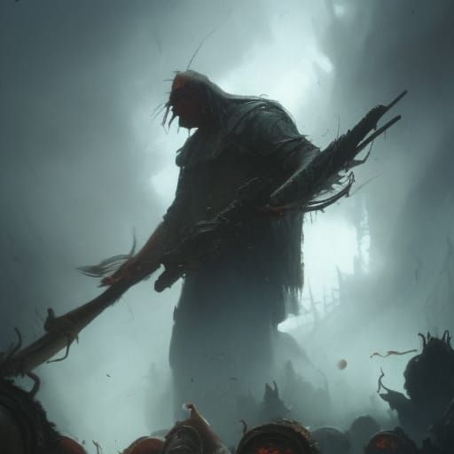 Адский призрак долины Мураками - AI Generated Artwork - NightCafe Creator