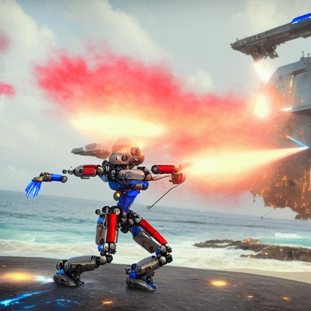 Orbit beach defenses relies on a cyborg army for defense. - AI ...