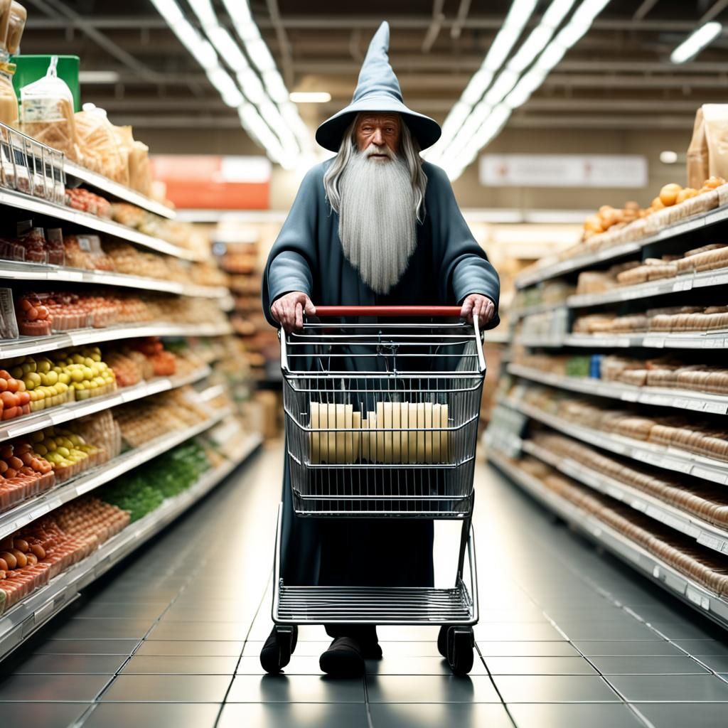 Gandalf getting cheese - AI Generated Artwork - NightCafe Creator