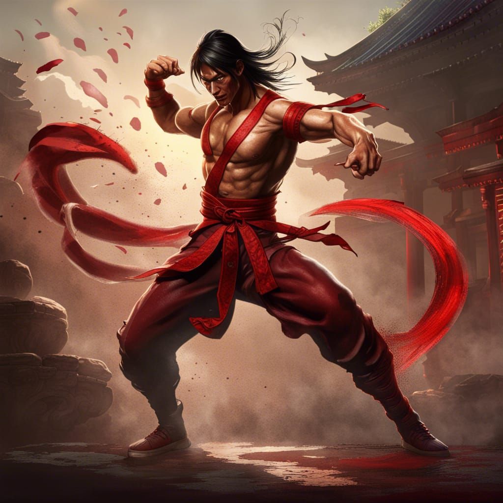 Lui Kang - Liu Kang Strikes a Tai Chi Pose