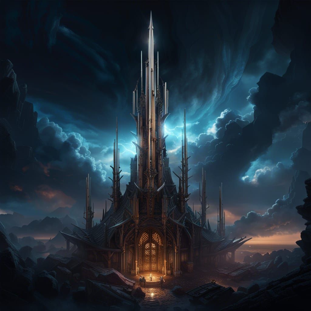 Resonance Tower - AI Generated Artwork - NightCafe Creator