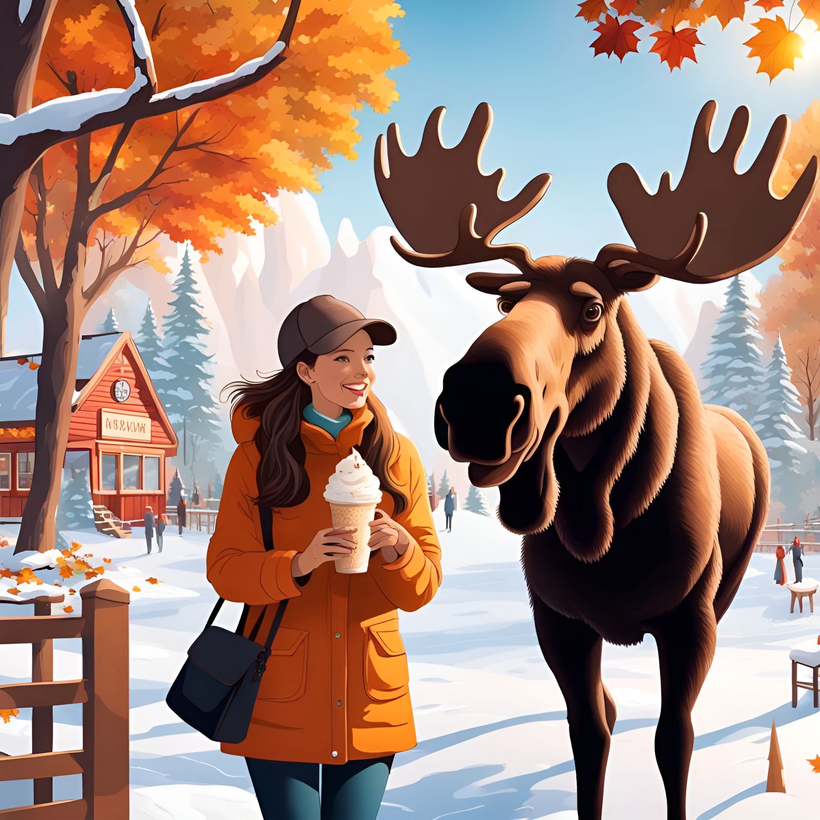 Moose & Ice-Cream in Scandinavia 2. - AI Generated Artwork - NightCafe ...