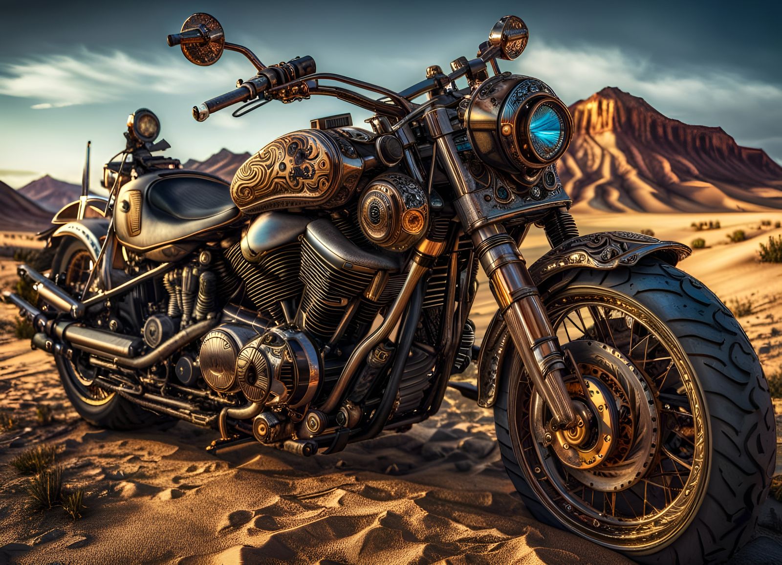 Motorcycle - AI Generated Artwork - NightCafe Creator