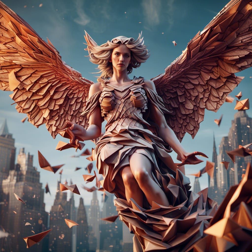 Emerging angel. - AI Generated Artwork - NightCafe Creator