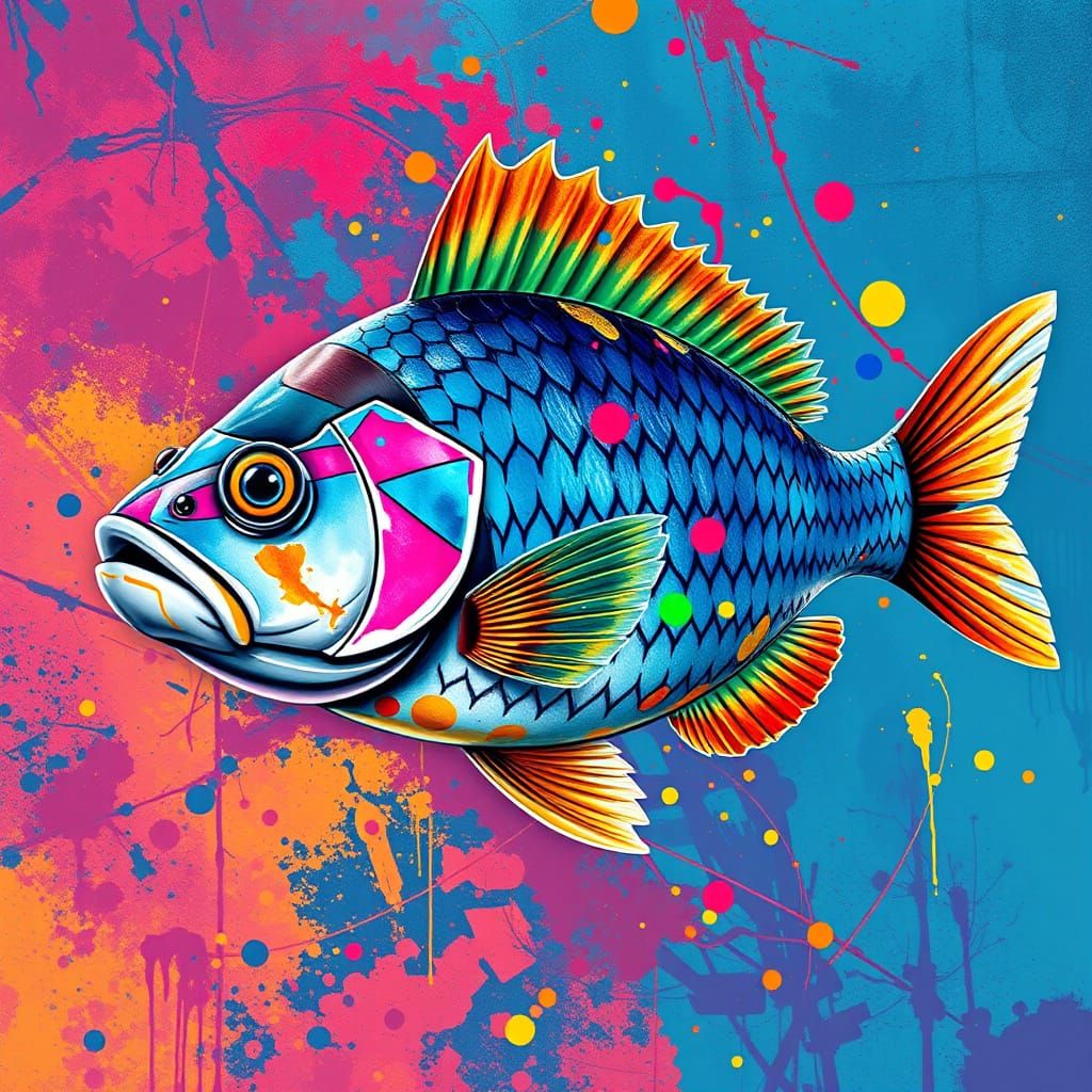 fish - Vibrant 1st April Fish in Hyper-Realistic Street Art ...