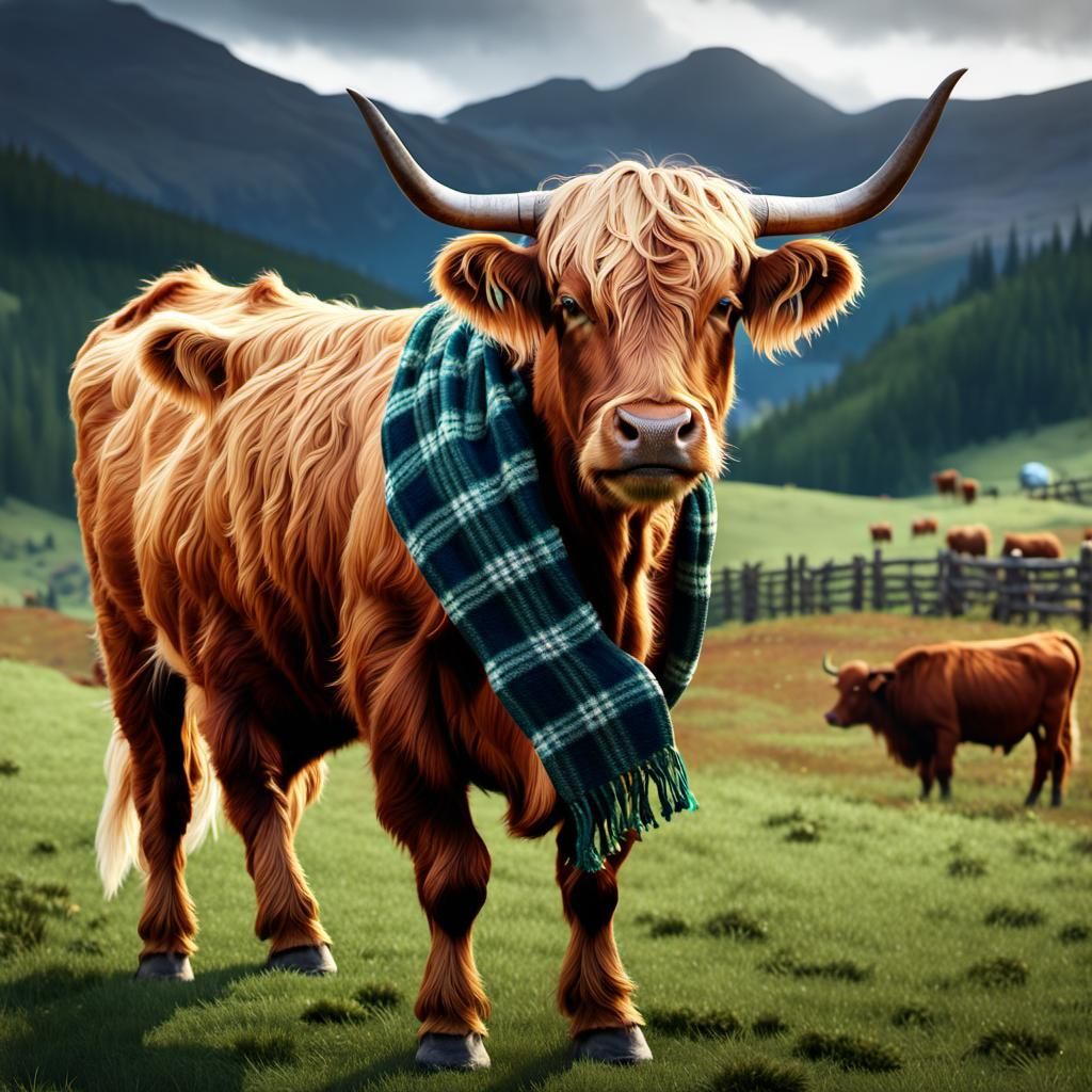 Highland Cow - AI Generated Artwork - NightCafe Creator