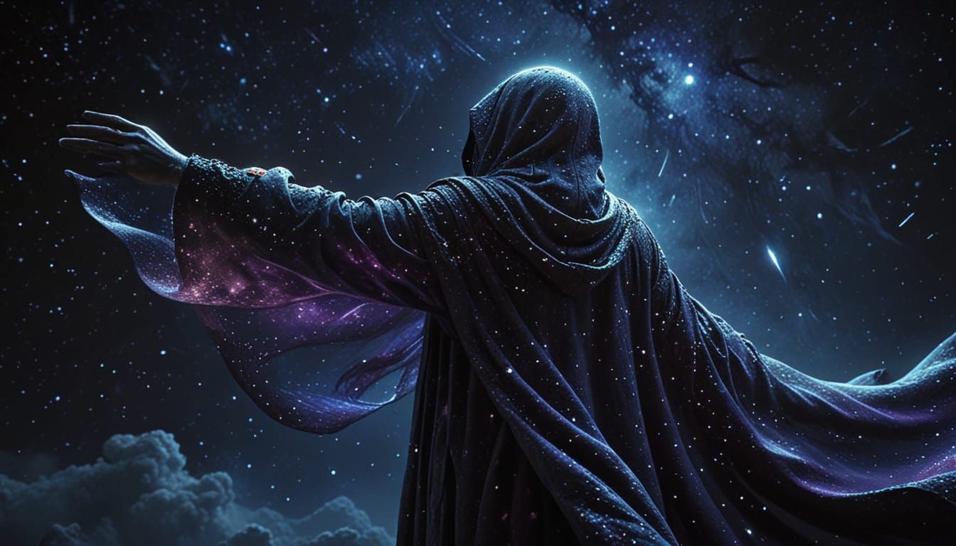 clear cosmos - Ethereal Space Entity in Cosmic Darkness