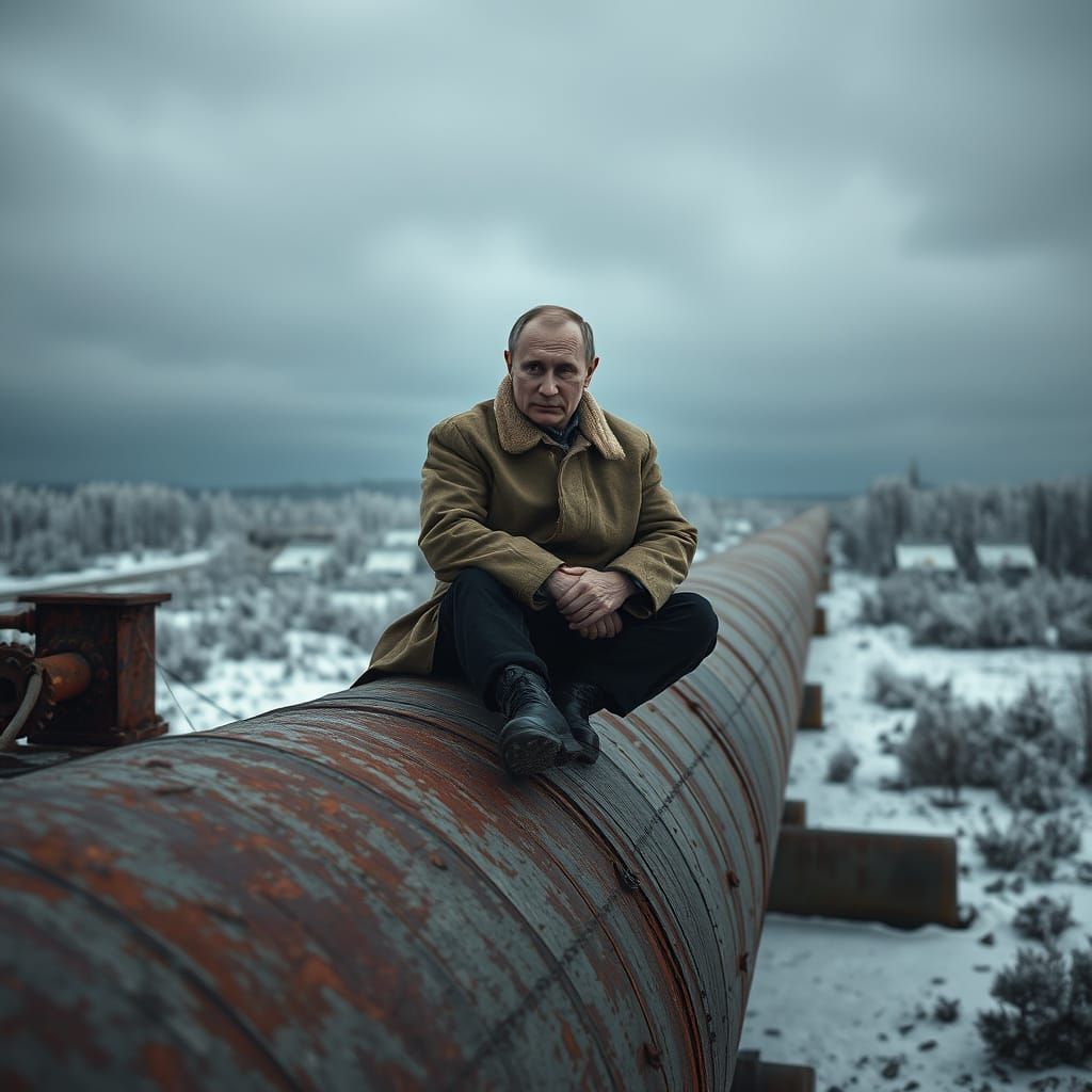 Putin sit on gaspipe - A Resolute Leader Amidst Industrial D...