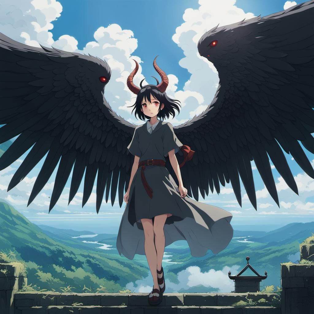 Fallen angel - AI Generated Artwork - NightCafe Creator