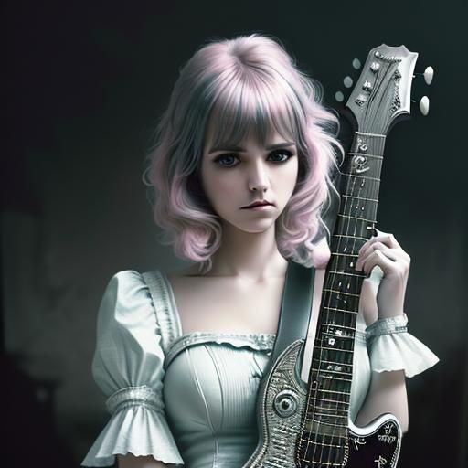 Rocker girl - AI Generated Artwork - NightCafe Creator