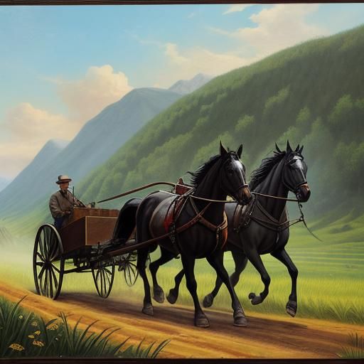 Cart driver - AI Generated Artwork - NightCafe Creator