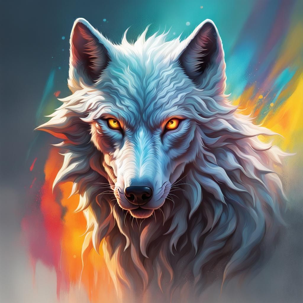 Wolf - AI Generated Artwork - NightCafe Creator