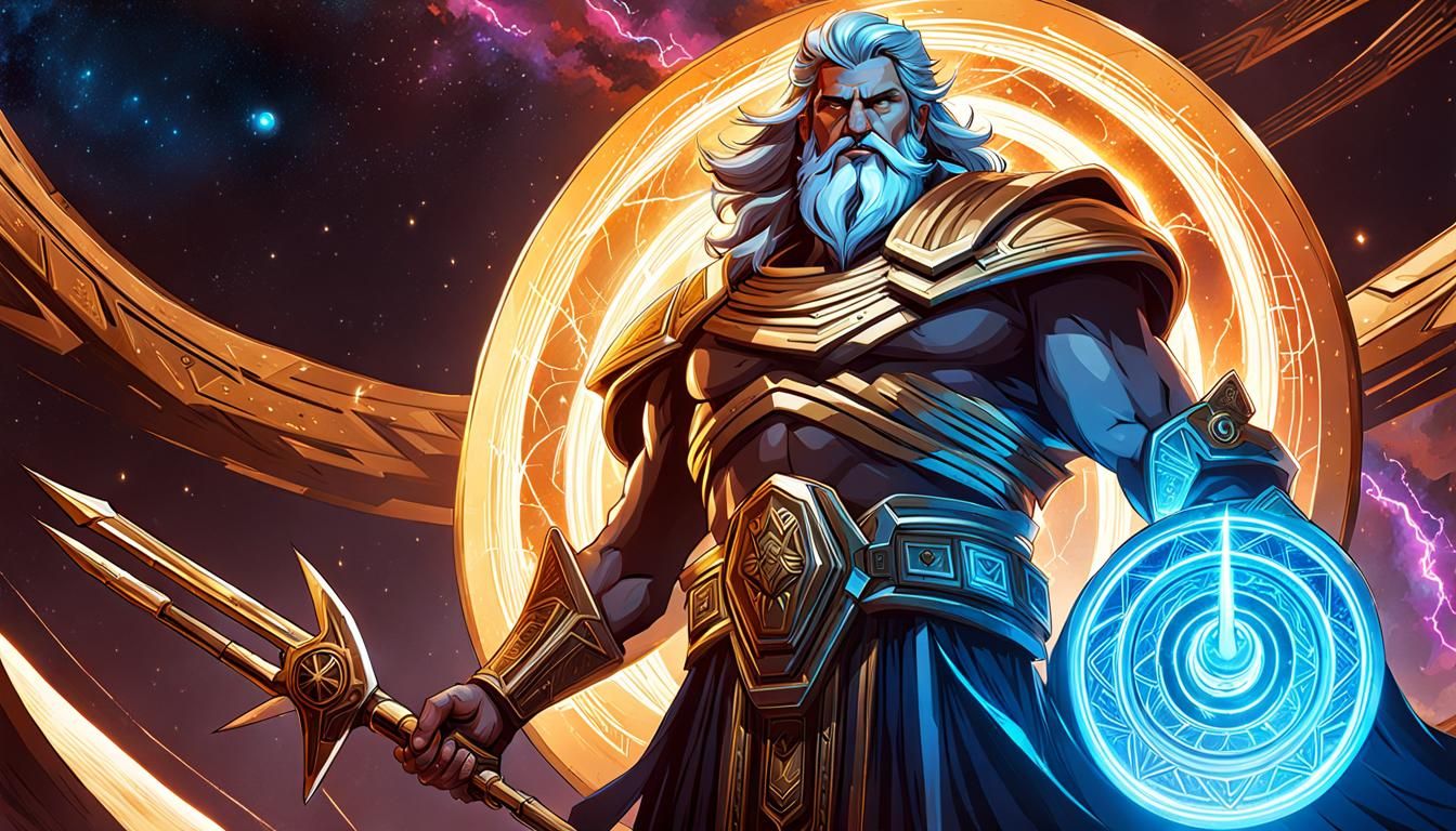 Zeus Wields The Aegis - AI Generated Artwork - NightCafe Creator