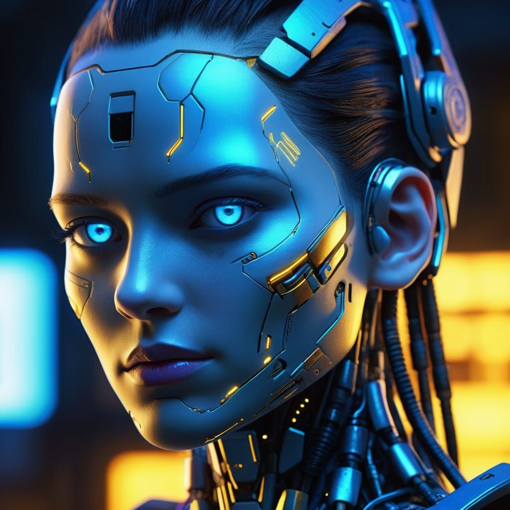 Cyberpunk Princess - Cyberpunk Princess in Metallic Glory