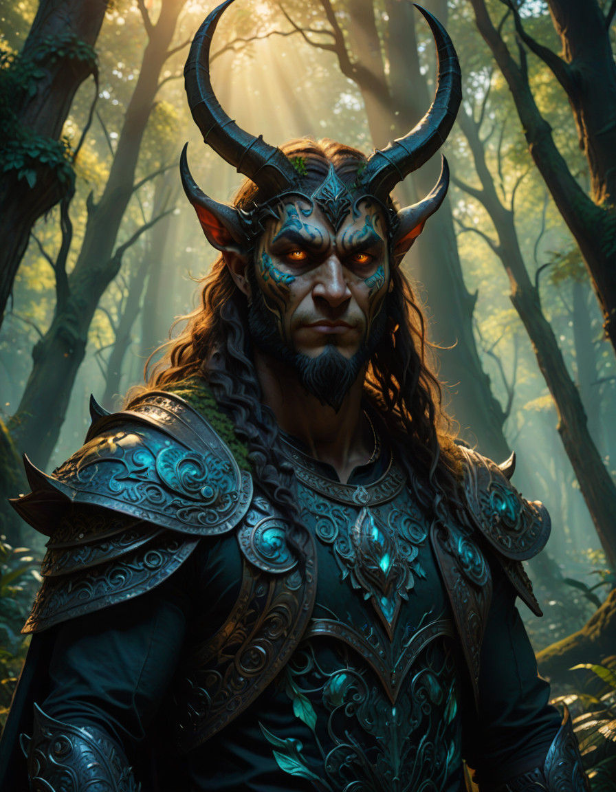 A Half Demon and Half Human - Mystical Half Demon in Ancien...