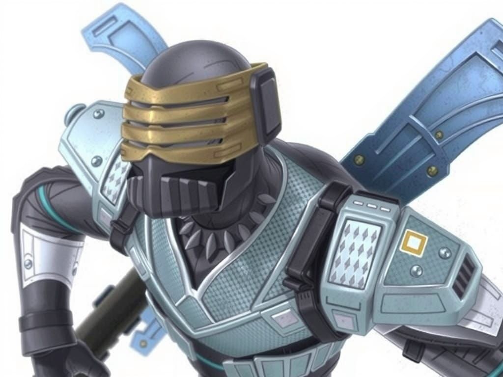 Ninja Armor Snake-Eyes - Gritty Comic Book Ninja with High-T...