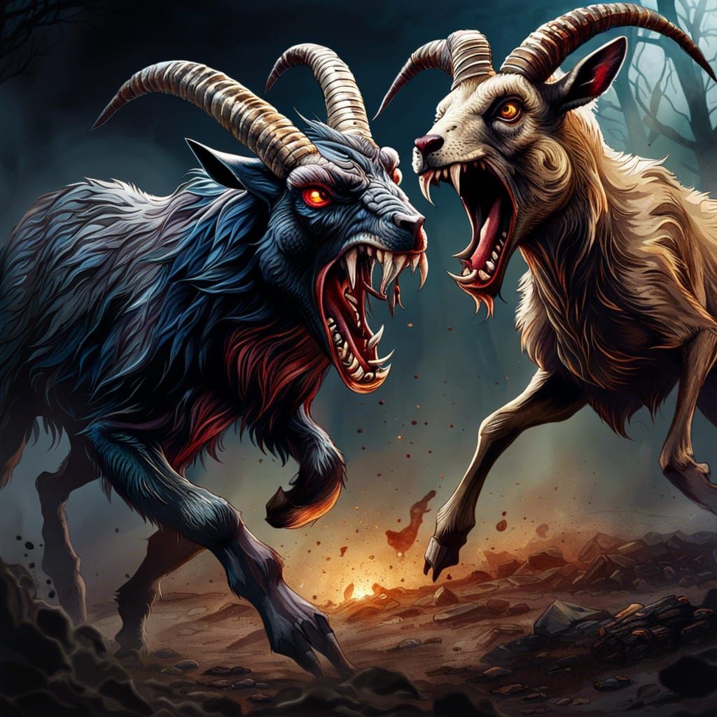 Screaming Goats - AI Generated Artwork - NightCafe Creator