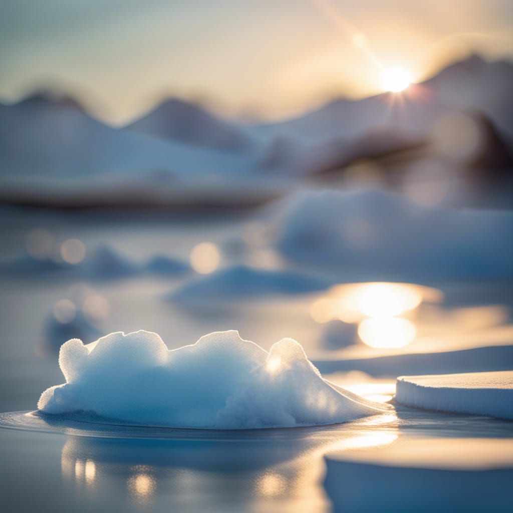 First day of sun at Antarctica - AI Generated Artwork - NightCafe Creator