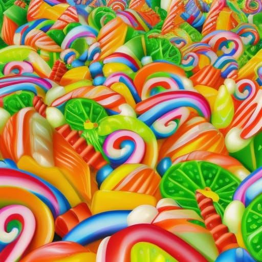Colorful Candies - AI Generated Artwork - NightCafe Creator